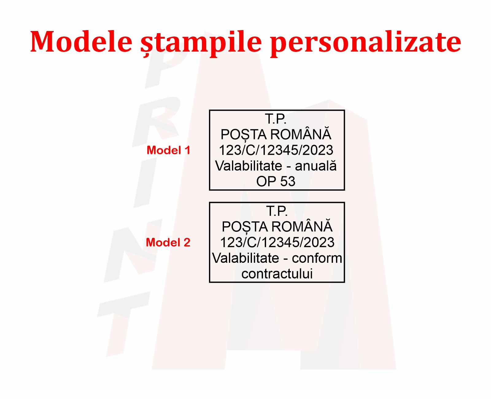 Stampila Posta Romana Valabilitate Printer 35